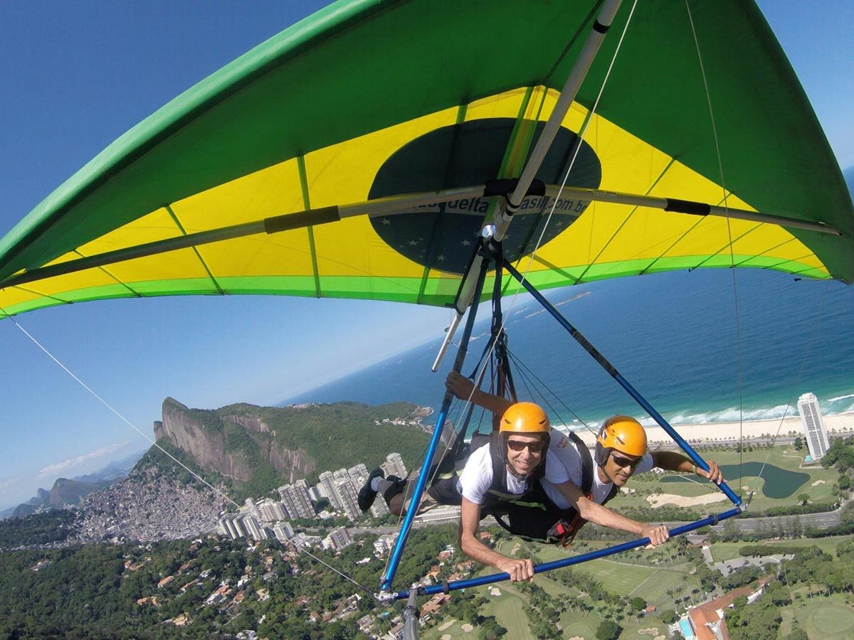 Asa Delta Brasil - Voo duplo no Rio de Janeiro - Fotos e vídeos