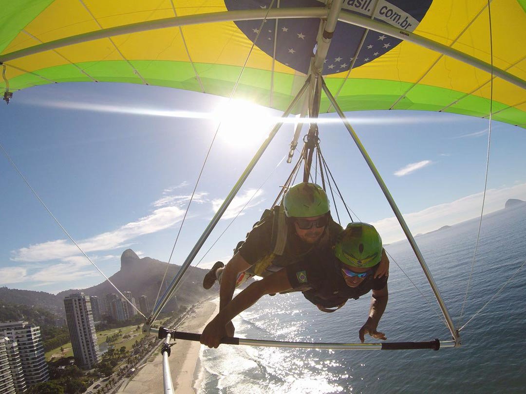 Asa Delta Brasil - Voo duplo no Rio de Janeiro - Fotos e vídeos